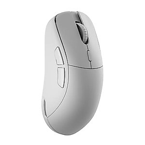 PWNAGE Ultra Custom Wireless Symm 1 Gen 2.0 - Ultra Lightweight Honeycomb Design Gaming Mouse 3370 Sensor - PTFE Skates - 6 Buttons - 74G (White, Solid Sides)