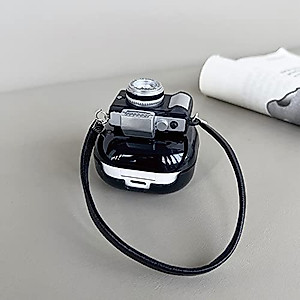 Compatible with Samsung Galaxy Buds2 pro(2022)/Galaxy Buds Live/Galaxy Buds pro/Galaxy Buds 2 Charging Box,3D Camera Can Light Up Silicone Earphone Case with Keychain