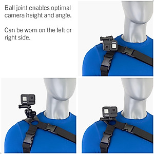 STUNTMAN 360 High Stability Shoulder Mount for Action Cameras - Fits GoPro, DJI Osmo (Action 5 Pro, 4, 3, 2), Insta360 (Ace Pro, Ace, ONE RS, ONE R), and Others