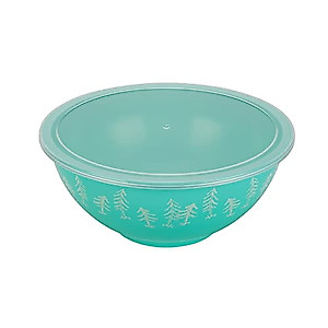 Camco Life is Better at The Campsite Nesting Bowl Set with Lids | Great for On-The-Go Lifestyles | Features (4) Durable Melamine Bowls with (4) Plastic Lids (53451)