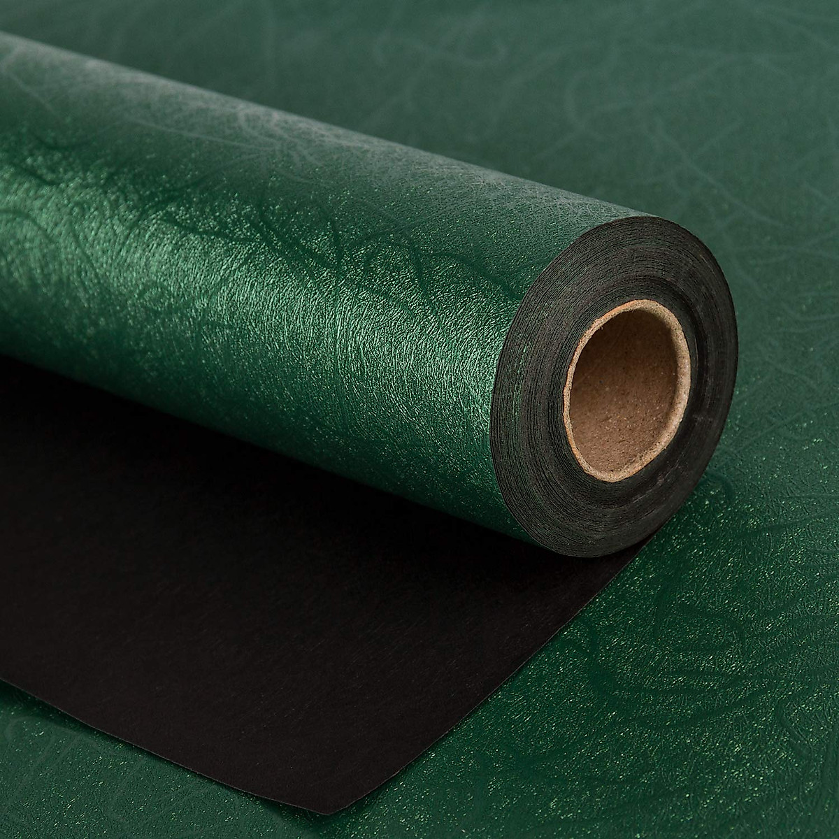 WRAPAHOLIC Wrapping Paper Roll - Reversible Green and Black for Birthday, Holiday, Wedding, Baby Shower Wrap - 30 inch x 16.5 feet