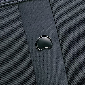 DELSEY Paris Sky Max Softside Expandable Luggage with Spinner Wheels, Black, Checked-Medium 25 Inch