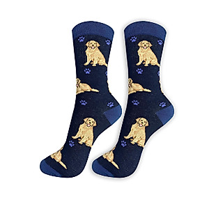 Pet Lover Socks - Fun - All Season - One Size Fits Most - For Women And Men – Dog Gifts (Golden Retriever)