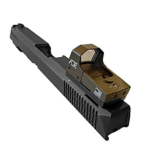 Ade Advanced Optics Python RD3-006A Green Dot Sight with Removeable Picatinny Plate for Handgun - FDE/TAN Body Color