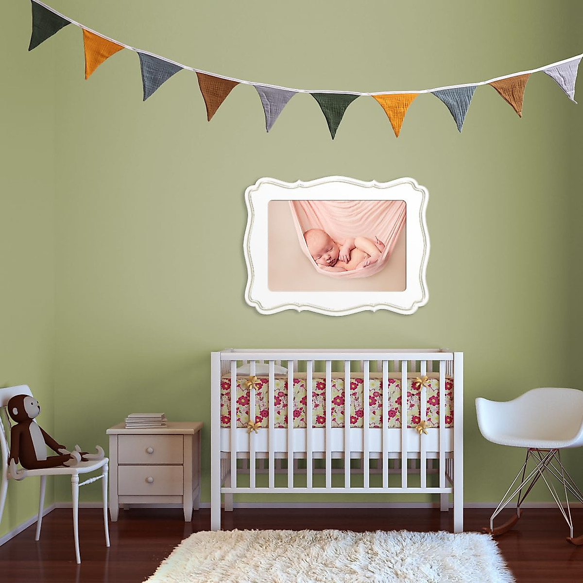 Pennant Banner Flags,Infant and toddler room decoration pennant,for Nursery Decor Baby Birthday Boho Wedding Shower Party Event (Pennant Banner Flags)