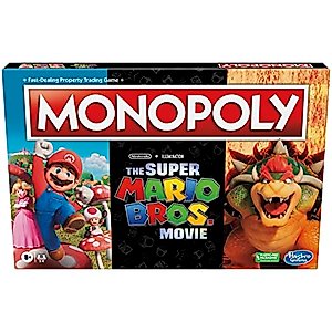 Hasbro Gaming Monopoly The Super Mario Bros. Movie Edition Kids Board Game, Family Games for Super Mario Fans, Ages 8+
