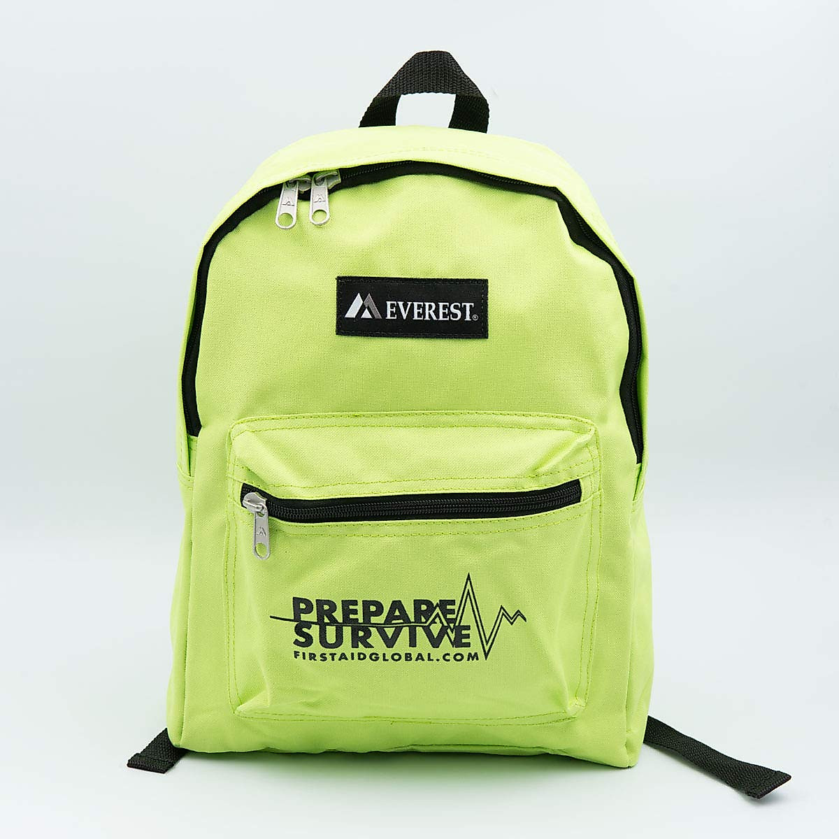 Emergency Preparedness Backpack for 2 Persons by PrepareSurvive (Lime)