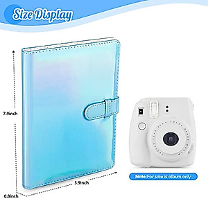 Ablus 128 Pockets Mini Photo Album for Fujifilm Instax Mini Camera, Polaroid Snap, Z2300, SocialMatic Instant Cameras & Zip Instant Printer(Magic light blue)