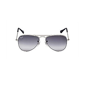 Ray-Ban Jr. Kids Aviator Kids Sunglasses (RJ9506) Silver Shiny/Grey Mirror - Non-Polarized - 50mm