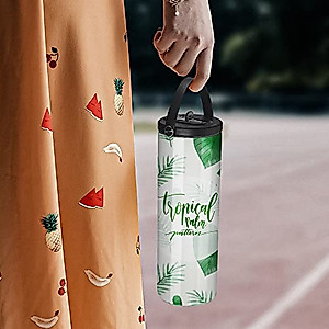 AGH 2 Pack Sublimation Tumblers 20 oz Skinny with Flip Straw, Leak Proof Sublimation Kids Water Bottle Insulated, Stainless Steel Double Wall Coffee Tumbler, Sport Bottle Canteen Thermos