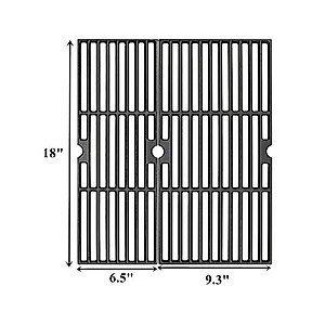 SafBbcue 18 Inches Cooking Grates for Charbroil Performance 2 Burner 463625217, Performance 300 2-Burner Gas Grill, Cast Iron Grill Cooking Grids