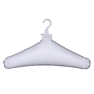 Coat Hanger 5pcs/Pack Inflatable Clothes Hanger Foldable Creative Hanger No Trace Rotatable Clothing Storage Holder Clothes Hanger (Color : 5pcs White)