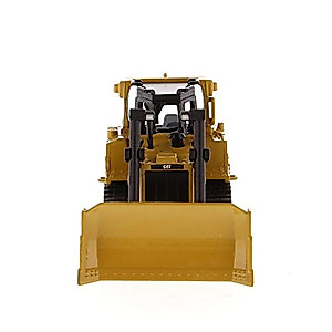 1:64 Scale Caterpillar D6R Track-Type Tractor - Construction Metal Series by Diecast Masters - 85691 - Poseable Giant Ripper and Free-Rolling, Segmented PVC Tracks - Diecast Metal with Plastic Parts