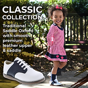 FootMates Unisex Cheer 3 (Infant/Toddler/Little Kid) White/Navy Oxford 11 Little Kid M/W