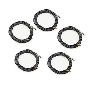 SYUAB 5pcs 3M Temperature Probe Waterproof Digital Temperature Sensor Stainless
