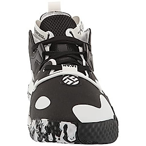 adidas Unisex Harden Vol. 6 Basketball Shoe, Black/Black/White, 11 US Men