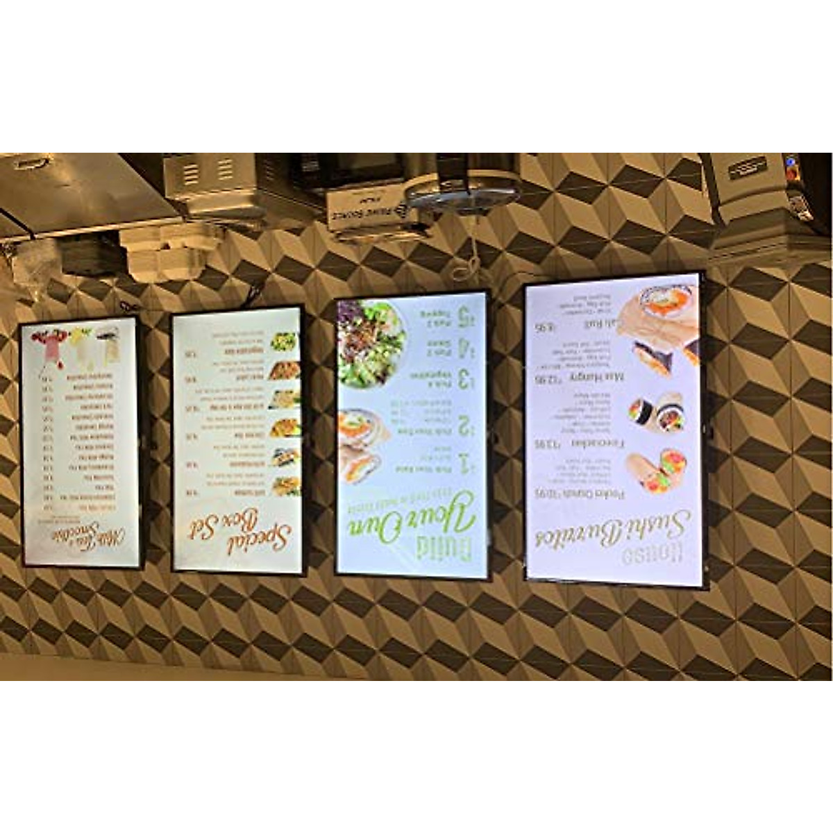 MP-PWB-64AF LCD Low Profile TV Wall Mount Design for Vertical or Portrait Mounting of 37" to 75" HDTV | Menu Wall Board Mount | Anti-Theft and Lockable (Suport VESA 400x600)