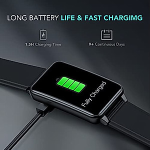 SKG V3 Activity Fitness Tracker for Men Women with 24/7 Heat Rate, Blood Oxygen, Sleep Monitoring, Pedometer Fitness Watch with Step/Calories/Distance, Message Notification, Music Control & Shutter