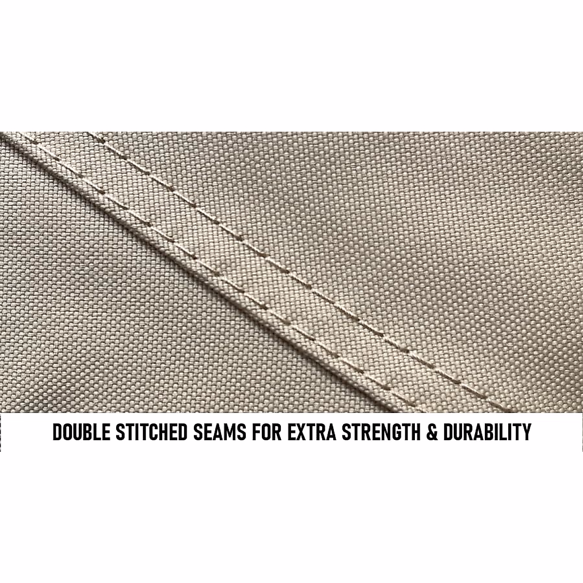 Vortex Direct Beige/Tan 22' Ultra Pontoon Boat Cover, Has Elastic and Straps, Fits 20'1" to 21' to 22' Long Deck Area, Up to 102" Beam