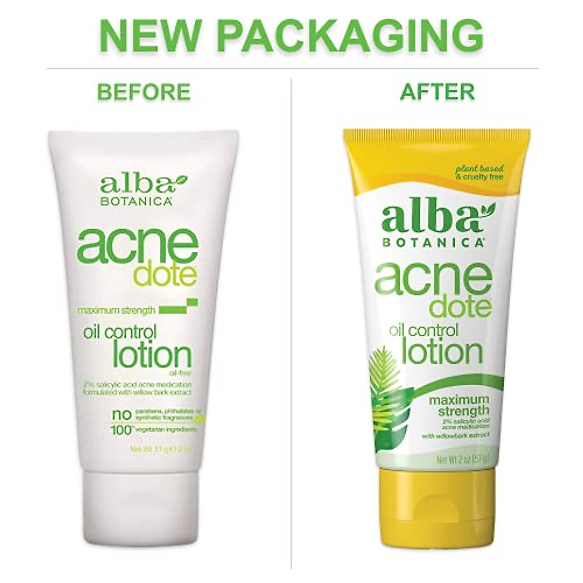 Alba Botanica Acnedote Maximum Strength Oil Control Lotion, 2 Oz