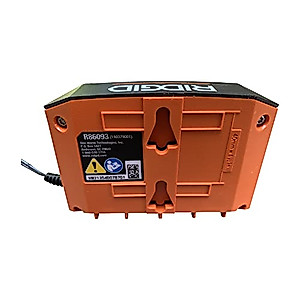 Replacement R86093 Charger, Compatible with All RIDGID 18V Batteries, Genuine OEM Part