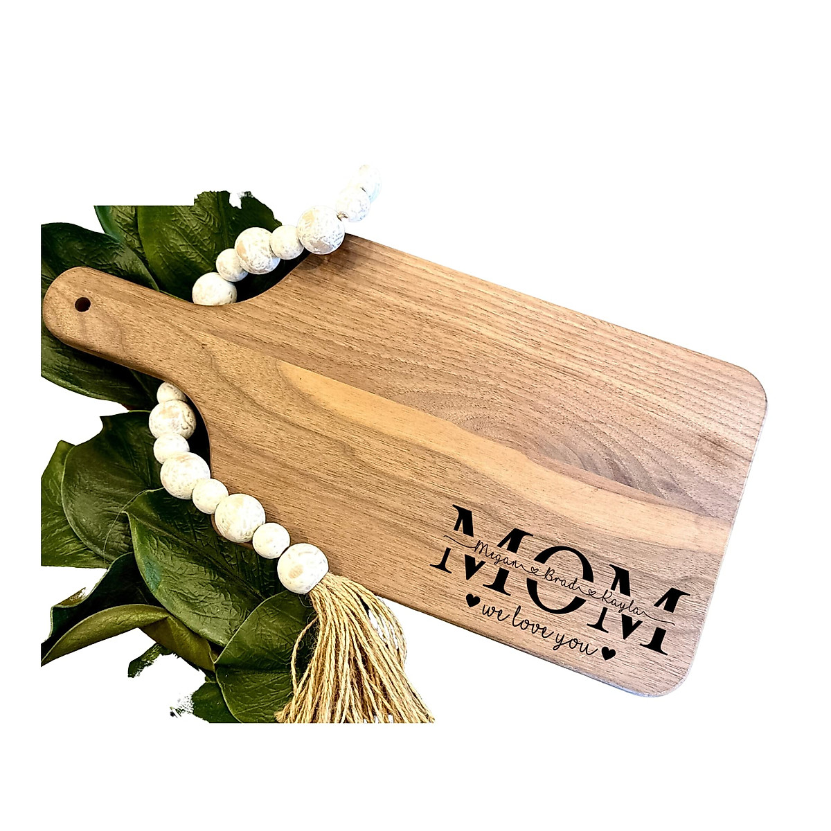 Mother's Day Gift Personalized Cutting Board Custom Engraved Charcuterie Board, Gift for Mom with Kids Names, Mom Birthday Gift, Christmas