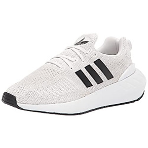 adidas Men's Swift Run 22 Sneaker, White/Core Black/Grey, 12