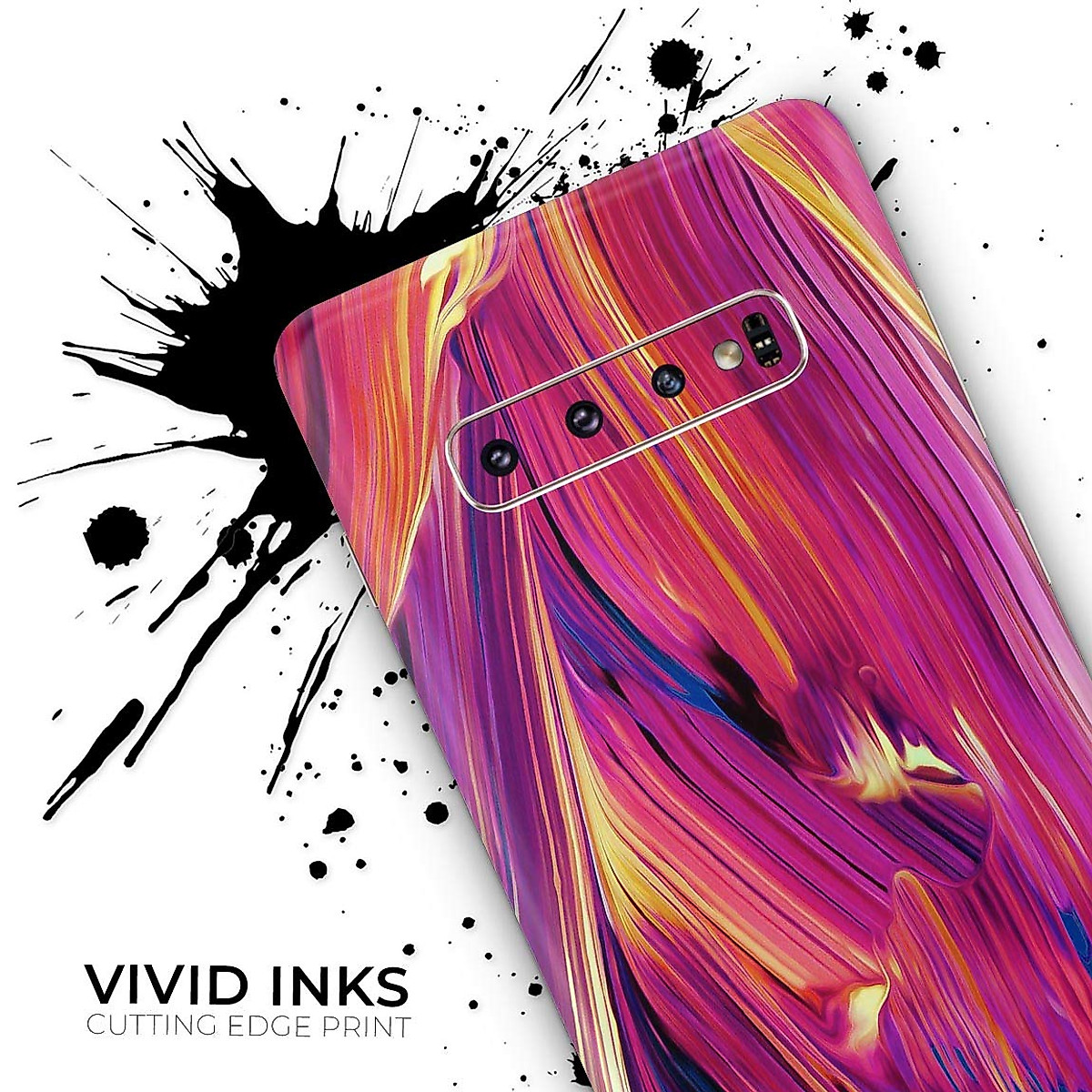DesignSkinz Liquid Abstract Paint Remix V40 Protective Vinyl Decal Wrap Skin Cover Compatible with The Samsung Galaxy S20 (Screen Trim & Back Glass Skin)