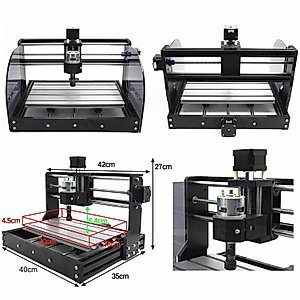 CNCTOPBAOS CNC 3018 Pro Max 3 Axis Desktop DIY Mini Wood Router Kit PCB PVC Milling Engraver Engraving Carving Machine GRBL Control with offline controller Hand Control (w/Offline Controller)