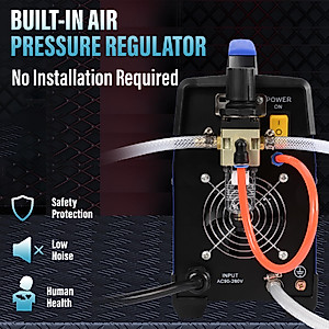 55Amp Non-Touch Pilot ARC Plasma Cutter 110V / 220V Dual Voltage Inverter DC Digital Display IGBT Portable Cutting Machine