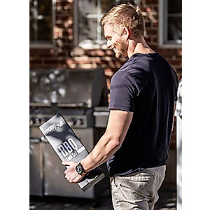 Grilling Accessories by Magnum Grill - 5 Piece BBQ Tools Set with 18" Grill Spatula, Tongs for Cooking, BBQ Grill Mat and 2X Strong Magnetic Hooks for Hanging on Barbeque - Heavy Duty Metal Grill Set