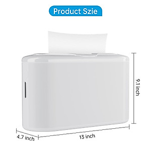 Xlxker Paper Towel Dispenser Countertop, Multifold Hand Towel Dispenser for Bedroom, Bathroom, Kitchen, Toilet (White)