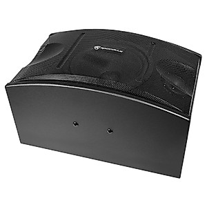 Pair Rockville KPS10 10" 3-Way 1200 Watt MDF Karaoke/Pro Speakers+Tripod Stands