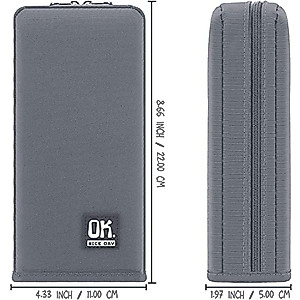 RIANCY Big Capacity Pencil Case Pouch Pen Case Simple Stationery Bag School College Office Pens Organizer for Teens Girls Adults Student