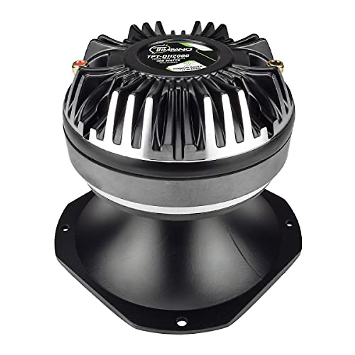 Timpano TPT-DH2000 2" Exit Compression Driver + Horn 450 Watts Max Power 8 Ohm 109 dB Slim Profile Aluminum Horn + Ferrite Driver