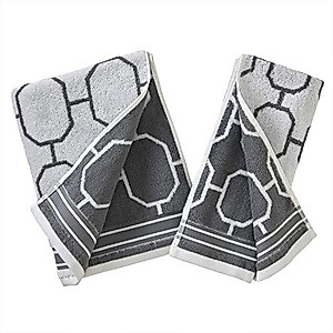Vern Yip by SKL Home Lithgow 2-Piece Hand Towel Set, Gray