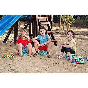 COMFYDO! Travel Potty Foldable Disposable Multiple-Use Potty Training (Ocean Fun) (Blue)