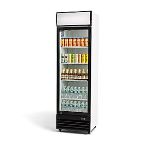 New Procool Refrigeration Glass Door Upright Display Beverage Cooler, Merchandiser Refrigerator; 12.7 Cubic Ft.