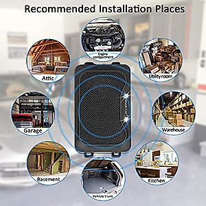 MAGIC CAT Under Hood Animal Repeller, Ultrasonic Waterproof Rodent Repellent for Car Engines, Battery Operated Rat Deterrent Rodent Defense Vehicle with LED Strobe Lights to Scare Mice Away (2 Pack)