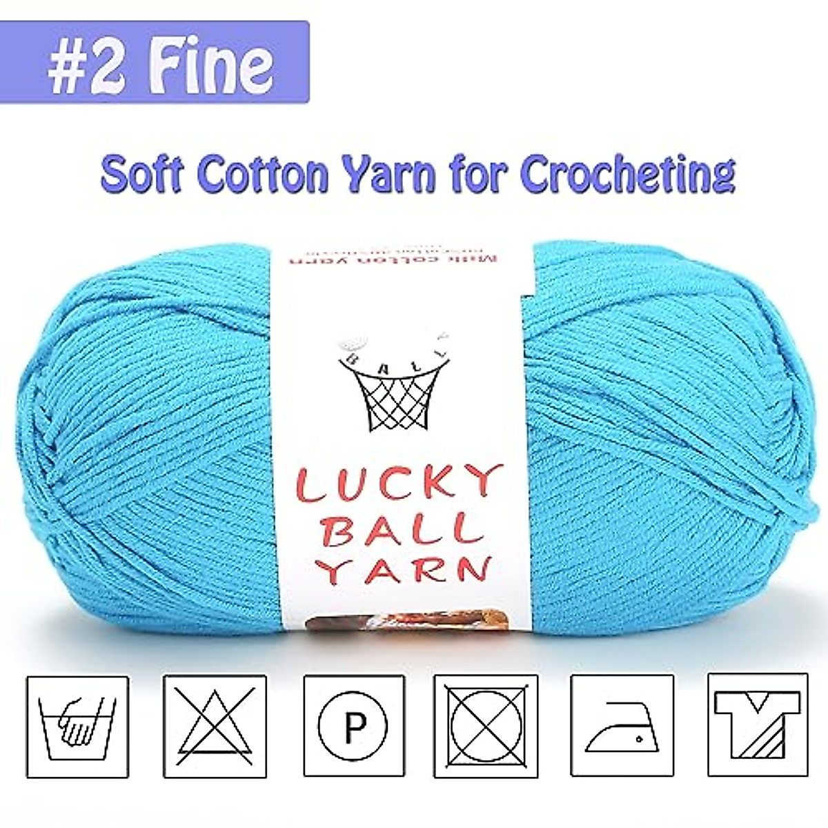 1PCS Milk Cotton Yarn,Yarn for Crochet,Amigurumi Yarn,Crochet Yarn for Crocheting,Cotton Yarn,Soft Yarn for Sweater,Hat,Socks,Baby Blankets(Dark Lake Blue)