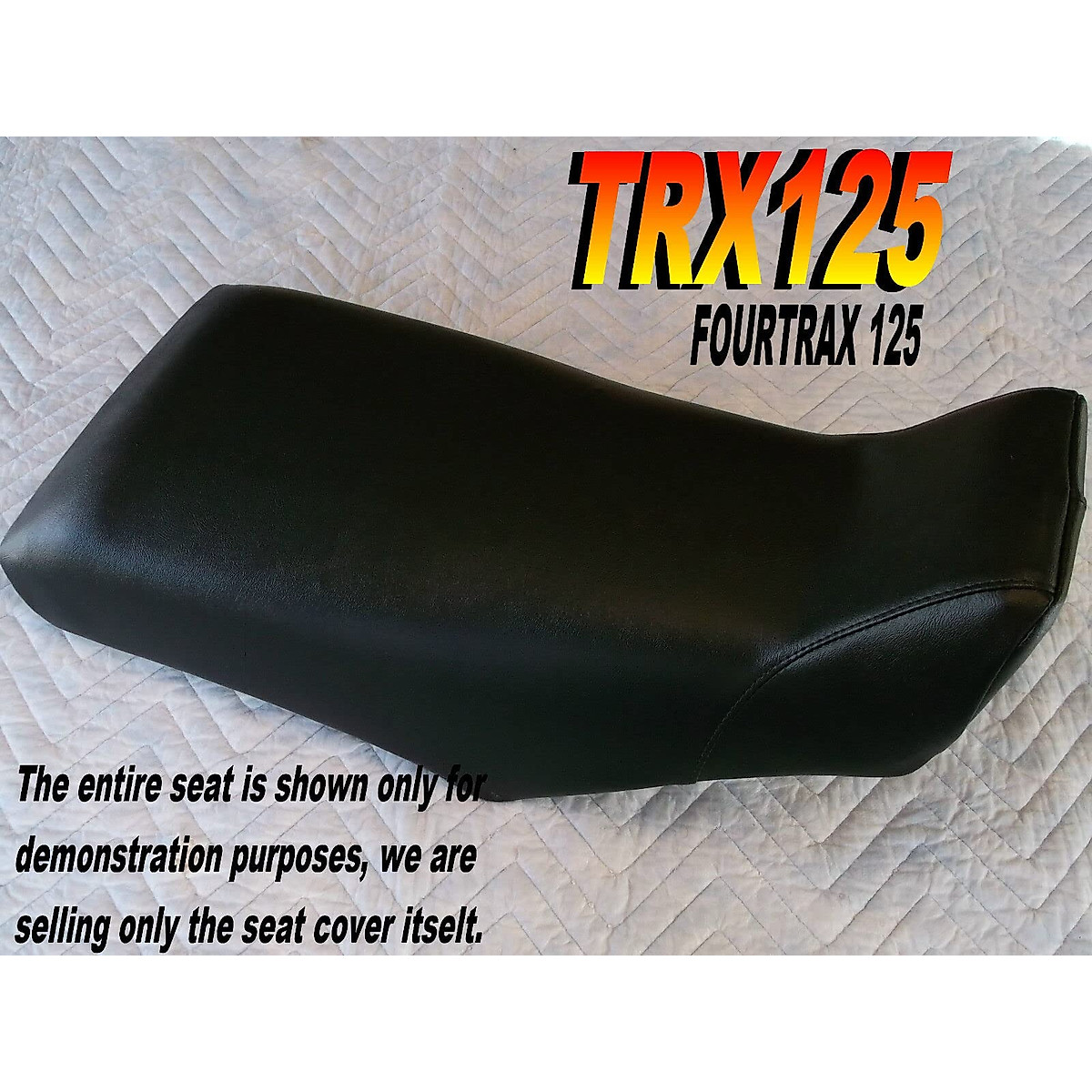 New Replacement seat Cover fits TRX125 1985-86 Replacement seat Cover Fourtrax Honda TRX 125 Black 308A