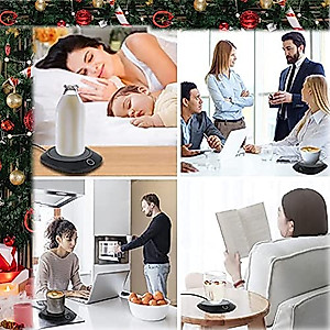 Coffee Mug Warmer Smart Beverage Warmer,Coffee Cup Warmer for Desk with Auto Shut Off Mug Heater & Detachable Cable,Milk Tea Cocoa Candle Warmer Heating Plate,Coffee Warmer for Desk Office Home Gift