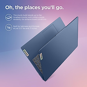 Lenovo IdeaPad Slim 3 - (2023) - Everyday Laptop - Lightweight - Windows 11-15.6" FHD - 8GB Memory - 256GB Storage - AMD Ryzen 5 7520U - Abyss Blue