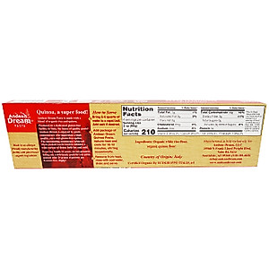 Andean Dream Org Spaghetti Quinoa Pasta Gluten Free ,8 Oz(Pack of 12)