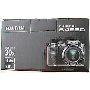 Fujifilm - FinePix S4830 16.0-Megapixel Digital Camera - Black (Bundle)
