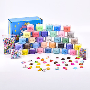 35 Pack Mini Butter Slime Kit with Slime Accessories - Scented Slime for Boys & Girls - Soft, Non-Sticky & Fun Party Toy for Kids - Stress Relief