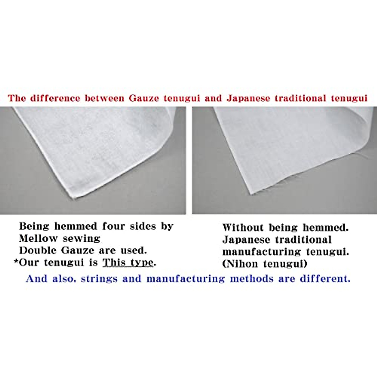 MIKURA Double Gauze Tenugui, Japanese Towel, Seigaiha (Navy)