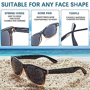 ZONLON 4 Pack Classic Reading Sunglasses for Women Men Spring Hinge, Outdoor Sun Readers Glasses with UV400 Protection (4 Mix, 1.25, multiplier_x)