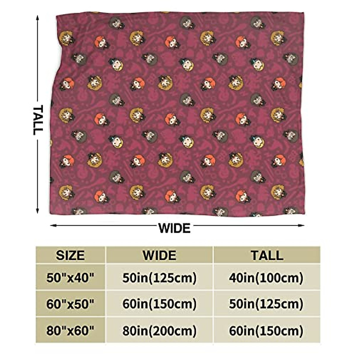 Ucokod Cartoon Throw Blanket Super Soft Fuzzy Cozy Flannel Blanket for Couch Sofa Couch Bed Lightweight Microfiberat Chair Nap Blanket All Seasons Red 40*50 Inches