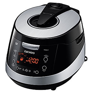 Cuckoo CRP-HS0657F 6 Cup Pressure Rice Cooker, 110V, Black